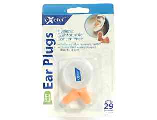 EXETER SOFT EAR PLUGS 29DB